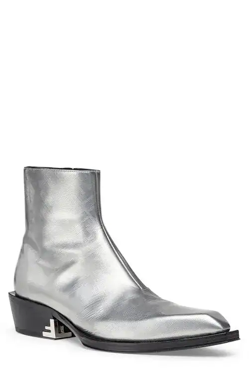 FENDI / ブーツ/36/シルバー Fendi Stivaletto Ankle Boot - F01hz-Dark Silver | Editorialist